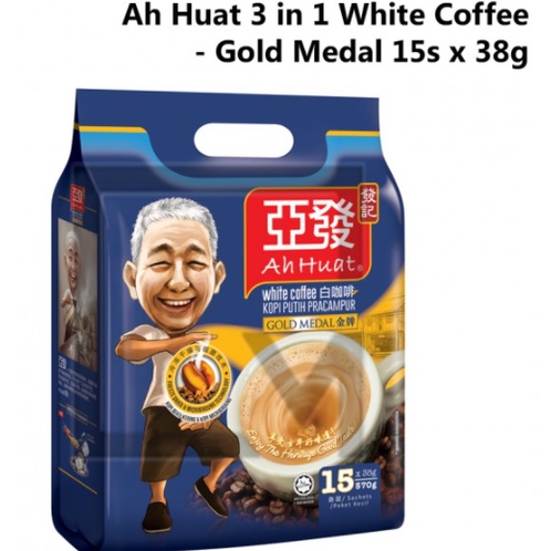 Cà Phê Ah Huat - Vị Gold Medal 38g X 15 Sachets ( Túi 570g) | Shopee Việt Nam