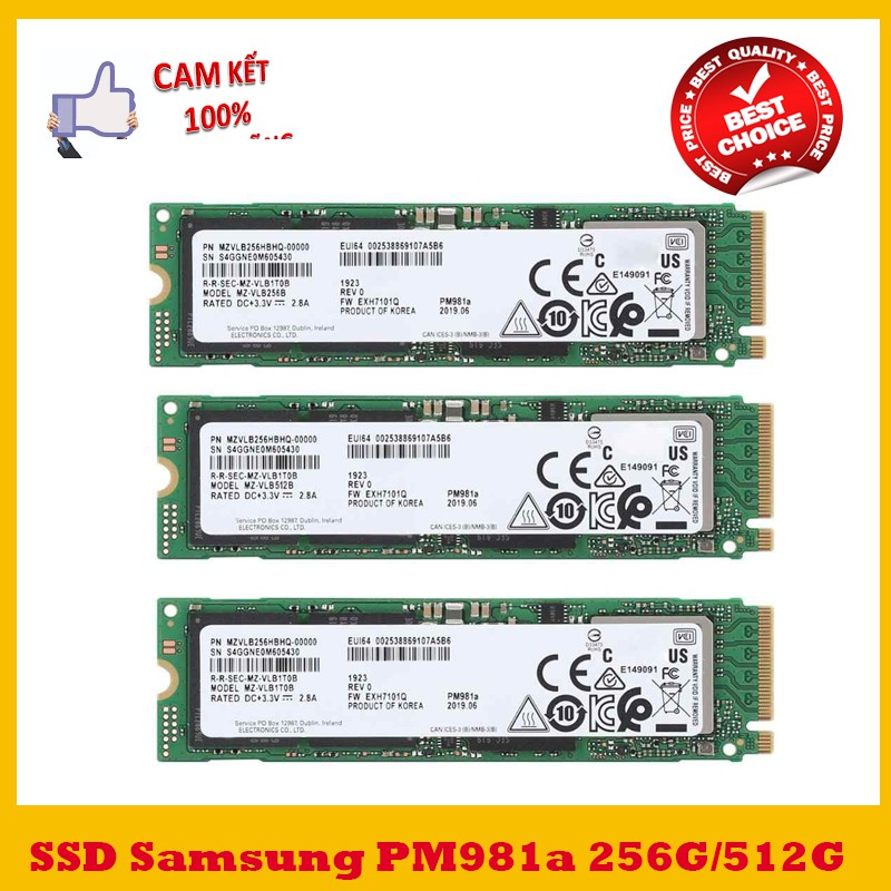 [Chính Hãng] Ổ cứng SSD Samsung NVMe PM981a M.2 - 256GB/ 512GB | Shopee Việt Nam