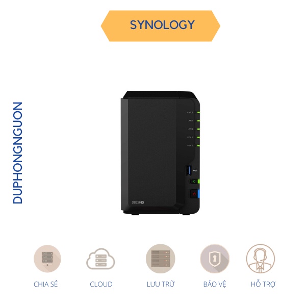 Ổ cứng mạng Nas Synology DS220+ - (Duphongnguon) - Hàng Chính Hãng ...
