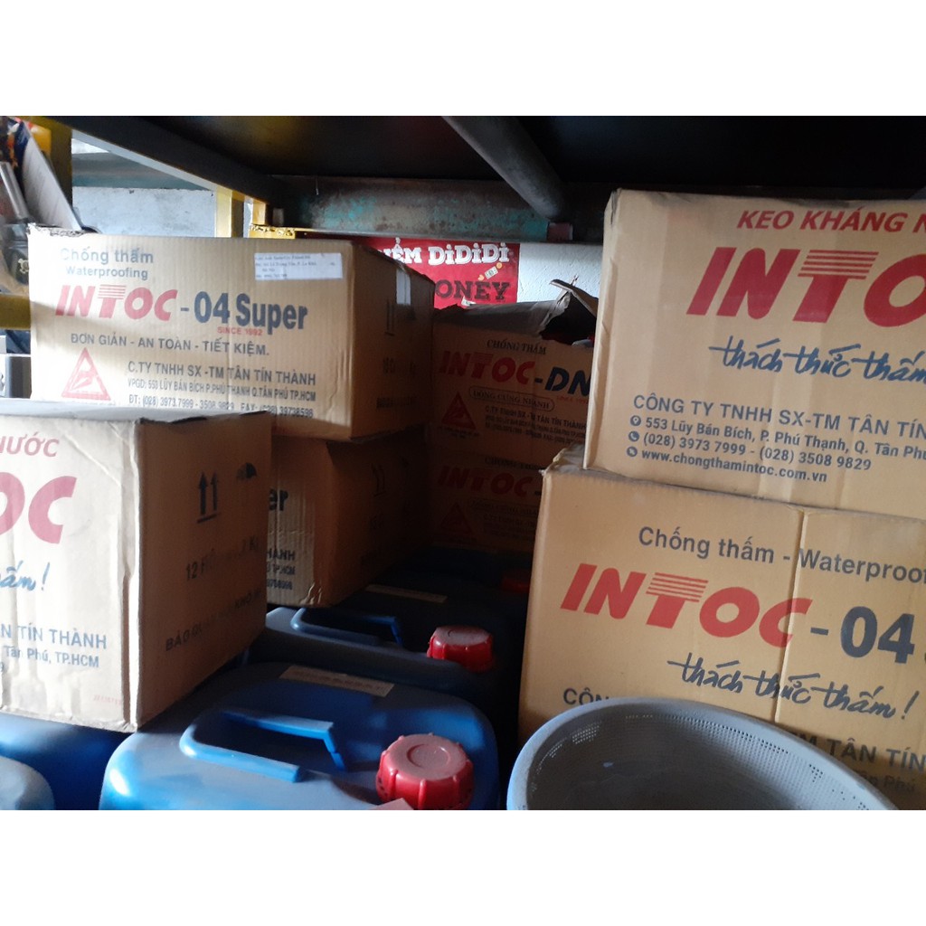 CAN 20L INTOC-04 SUPER (CHỐNG THẤM SÂN THƯỢNG, SÊ NÔ, SÀN VỆ SINH, CẦU ĐƯỜNG...) | Shopee Việt Nam