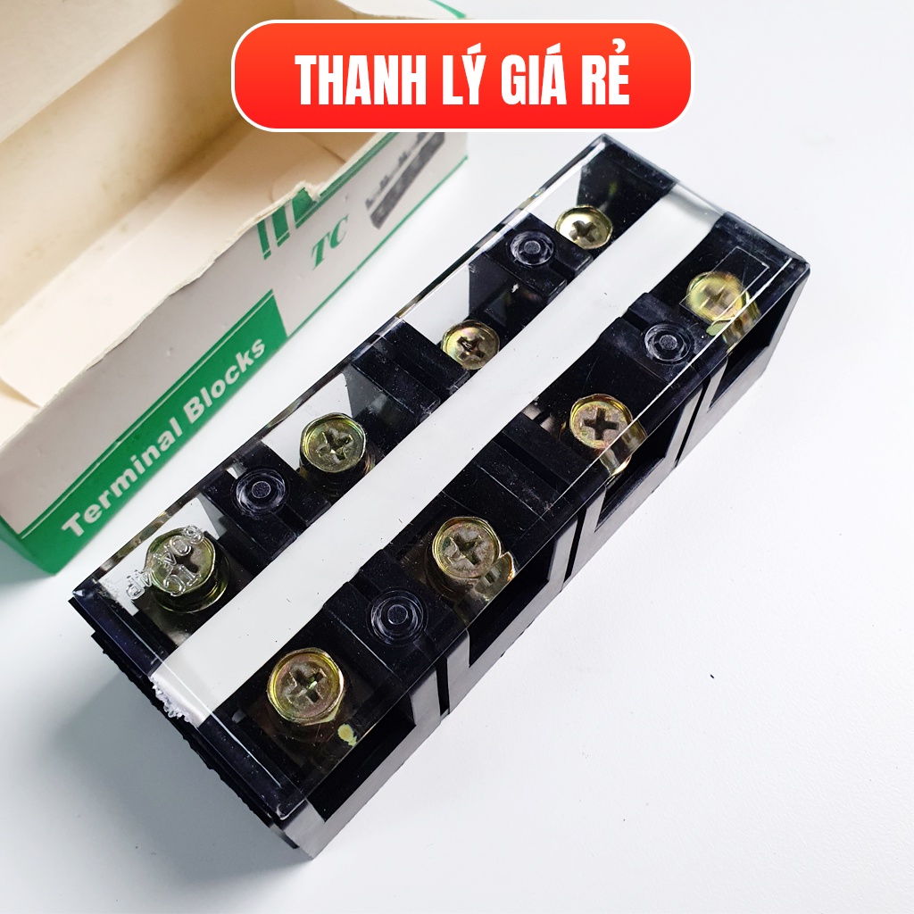[THANH LÝ ] Thiết bị đấu nối dây tủ điện Terminal Block TC-604-60A ốc ...