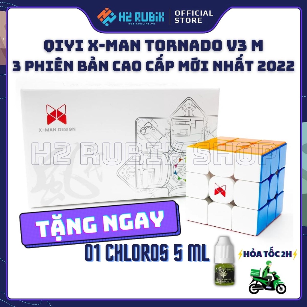 Rubik 3x3 QiYi X-Man Tornado V3 M có nam châm lõi mới nhất 2022 H2 ...