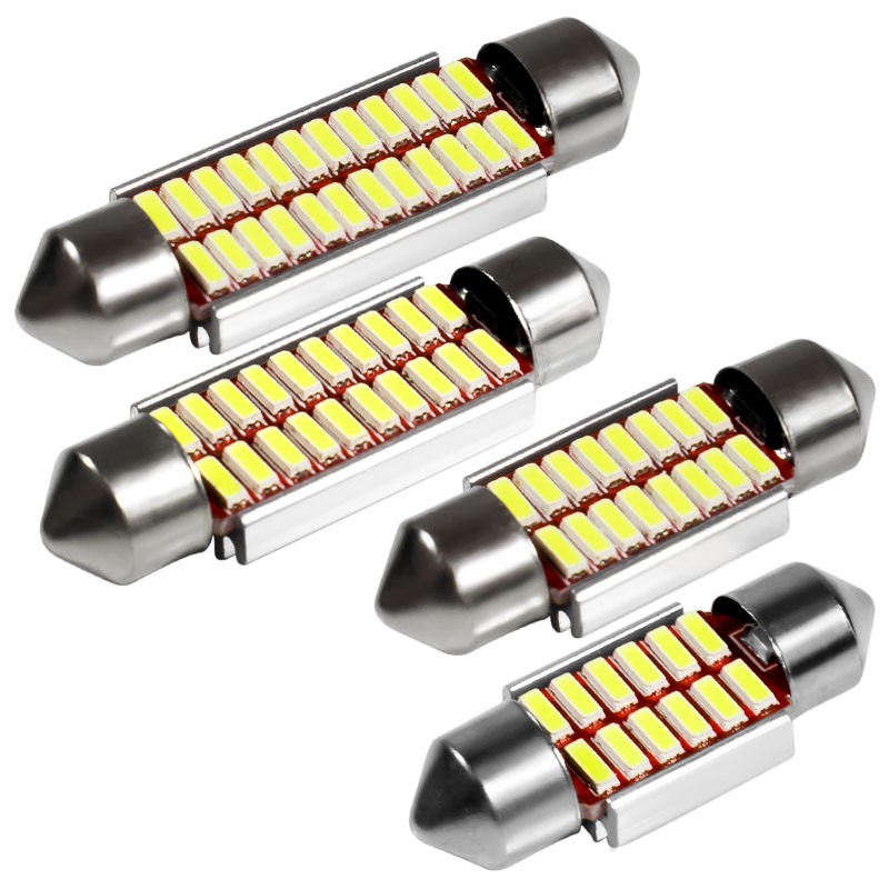 Bóng đèn led 31mm 36mm 39mm 42mm c5w c10w siêu sáng 4014 smd canbus lỗi au miễn phí | Shopee ...