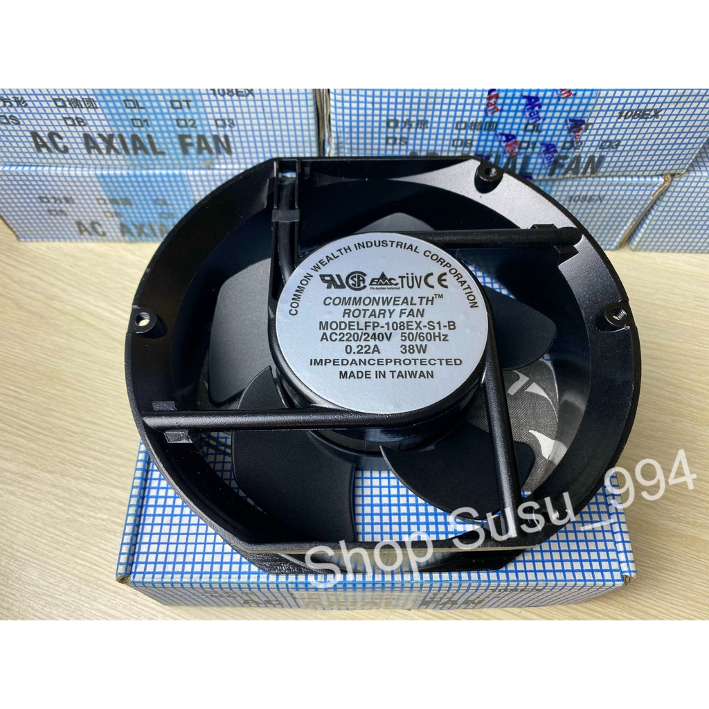 Quạt tản nhiệt AC CommonWealth FP-108EX-S1-B, 220VAC, 172x150x51mm | Shopee Việt Nam