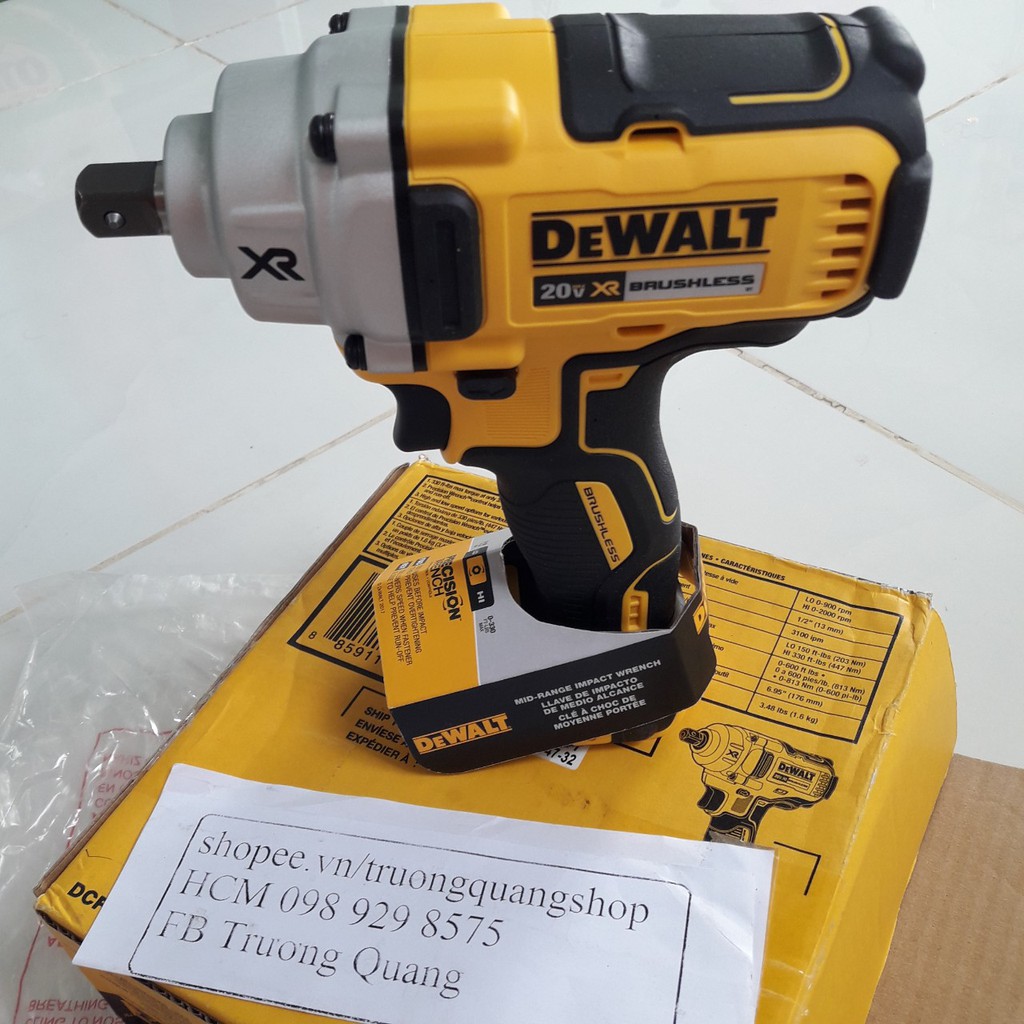 Máy mở ốc Dewalt dcf894 lực mở max 813N.m động cơ không chổi than ...