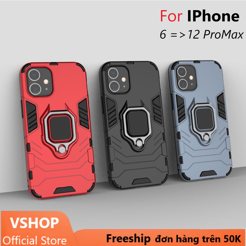 Ốp Iphone 12 ProMax/12mini/11promax/xsmax/xr/678plus/se2020 chống sốc cao cấp batman kèm nhẫn ...