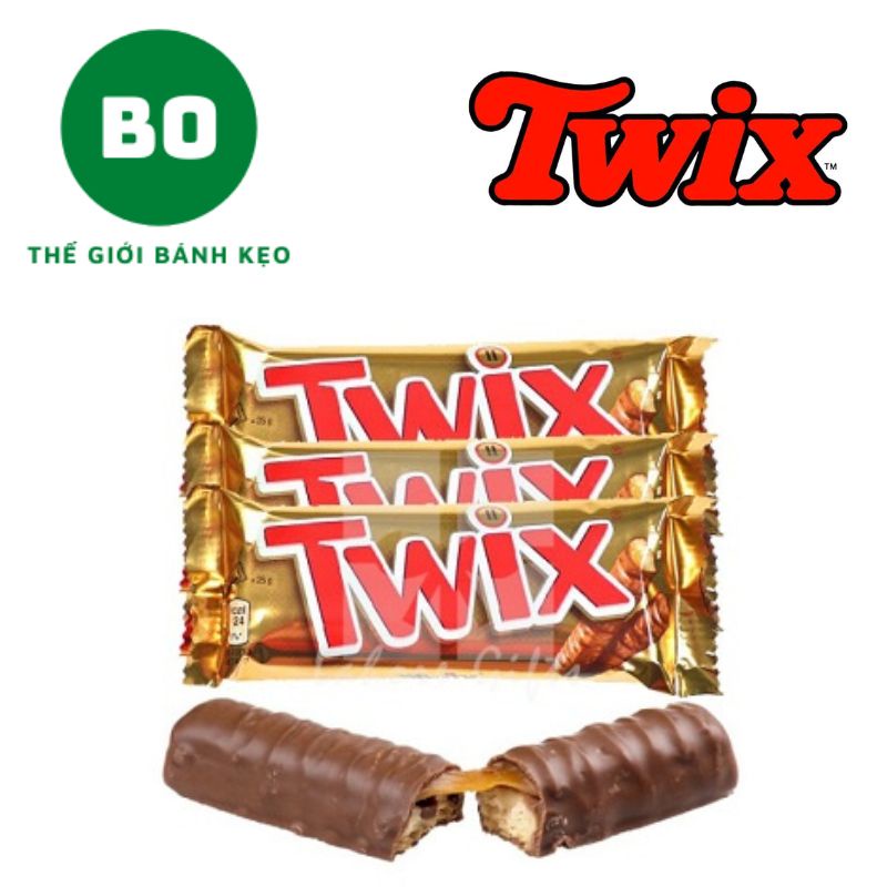 Bánh Quy Phủ Socola Caramen TWIX 25g Nhập Khẩu Mỹ - Bánh Quy Socola ...