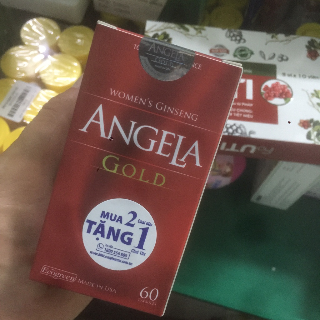 Sâm ANGELA GOLD sắc đẹp và sinh lý nữ hộp 60 viên có tích điểm | Shopee ...