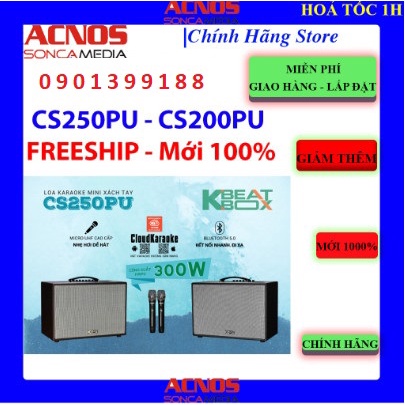 Loa Karaoke mini ACNOS CS250PU(ACNOS CS250 PU) - ACNOS CS200PU(CS200 PU) - ACNOS CS250SON ...
