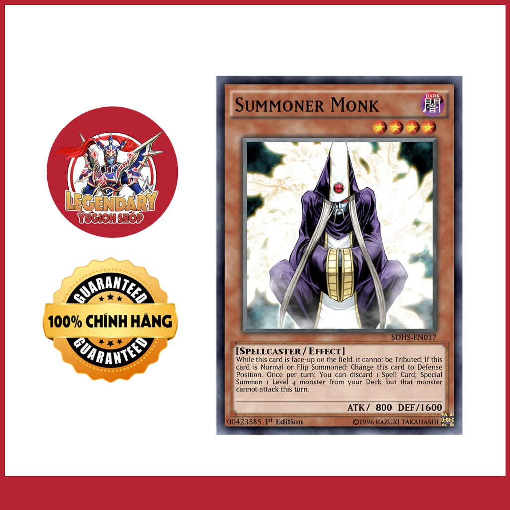 [Thẻ Bài Yugioh Chính Hãng] Summoner Monk | Shopee Việt Nam