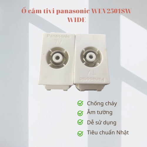 Ổ cắm tivi panasonic WEV2501SW WIDE | Shopee Việt Nam