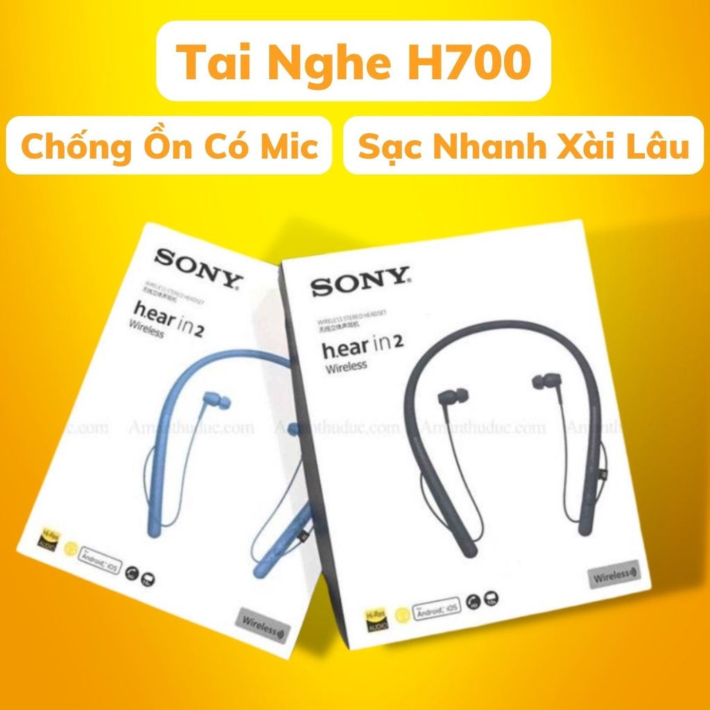 Tai Nghe Bluetooth Sony H700 Quàng Cổ Chống Ồn Pin Trâu Sạc Nhanh Có ...