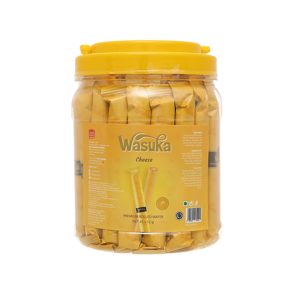 Bánh quế vị phô mai Wasuka Cigarku hủ 540g | Shopee Việt Nam