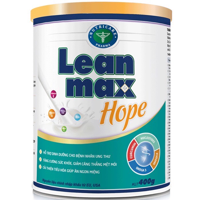 Sữa Lean Max Hope 900G ( Dinh dưỡng dành cho bệnh Ung Thư) Hàng Chính ...