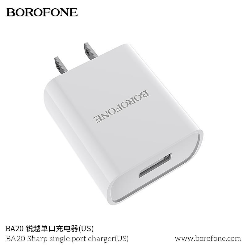 Củ sạc 2.1A BOROFONE BA20 1 cổng USB - Chính hãng | Shopee Việt Nam