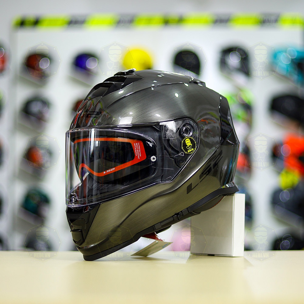 [Tặng Pinlock] Mũ Fullface 2 Kính LS2 FF800 Màu Xám Xước Bóng (Tặng Kèm ...