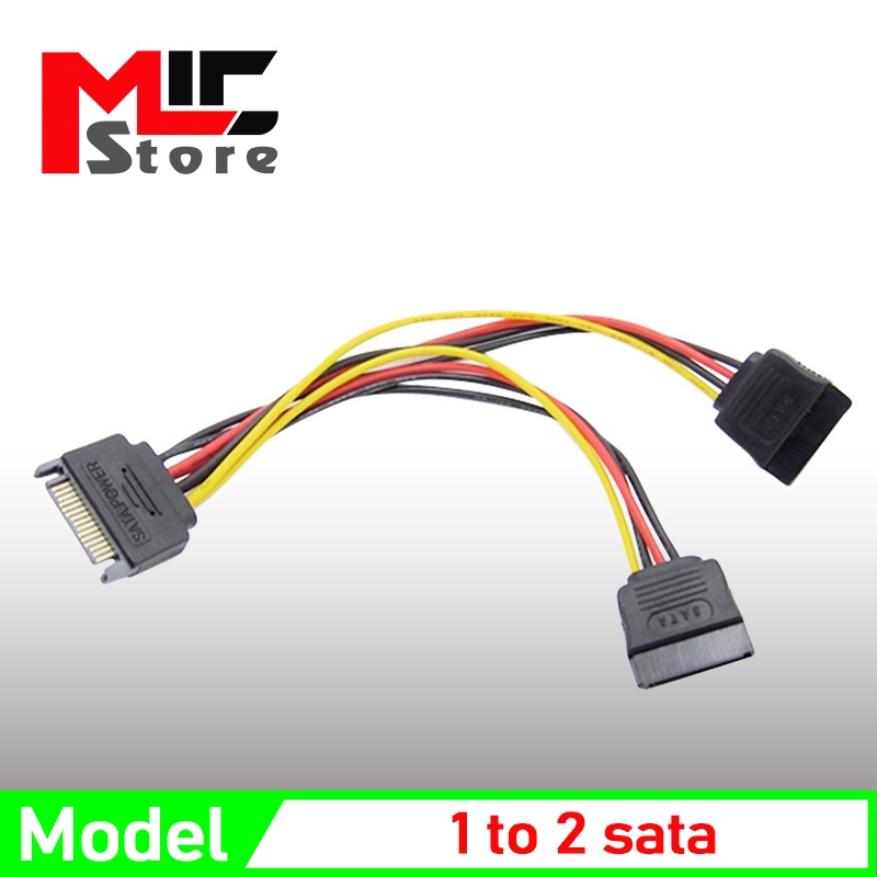 Cáp chia đầu SATA 1 ra 2 - Tăng số lượng cổng kết nối ổ cứng | Shopee ...