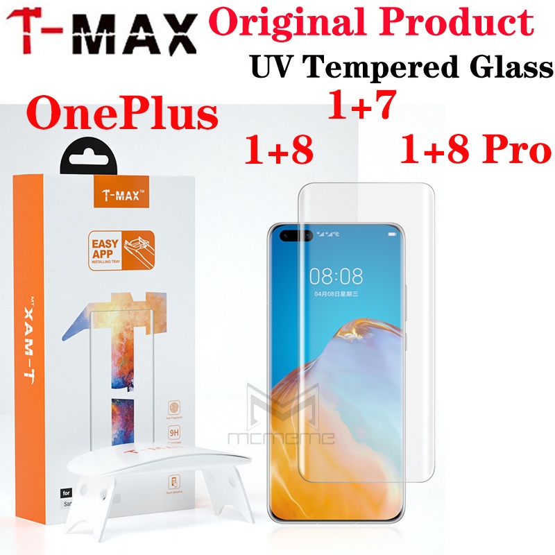 Kính cường lực full màn hình TMAX UV bảo vệ cho One Plus Oneplus 12 12R 11 7T 7 8 Pro 1+7 1+8 1 ...