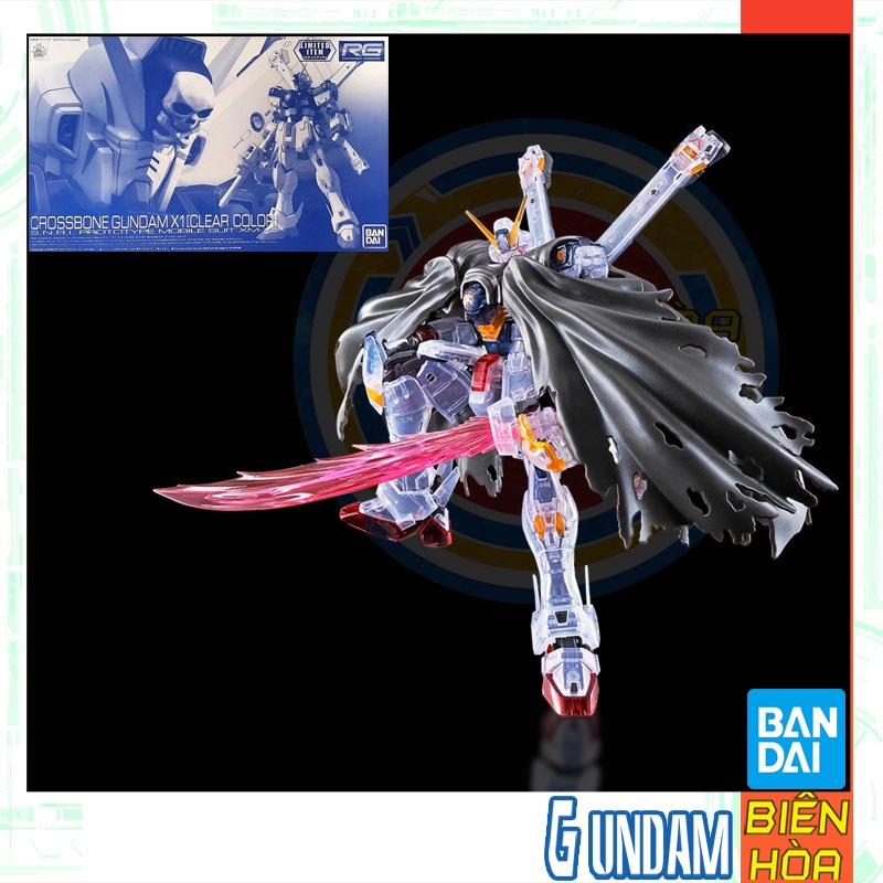Bộ lắp ráp GUndam RG 1/144 Crossbone Gundam X1 Clear Color | Shopee ...