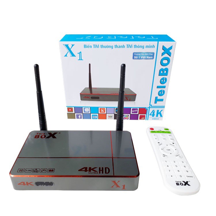 Đầu android tv box telebox X1 | Shopee Việt Nam