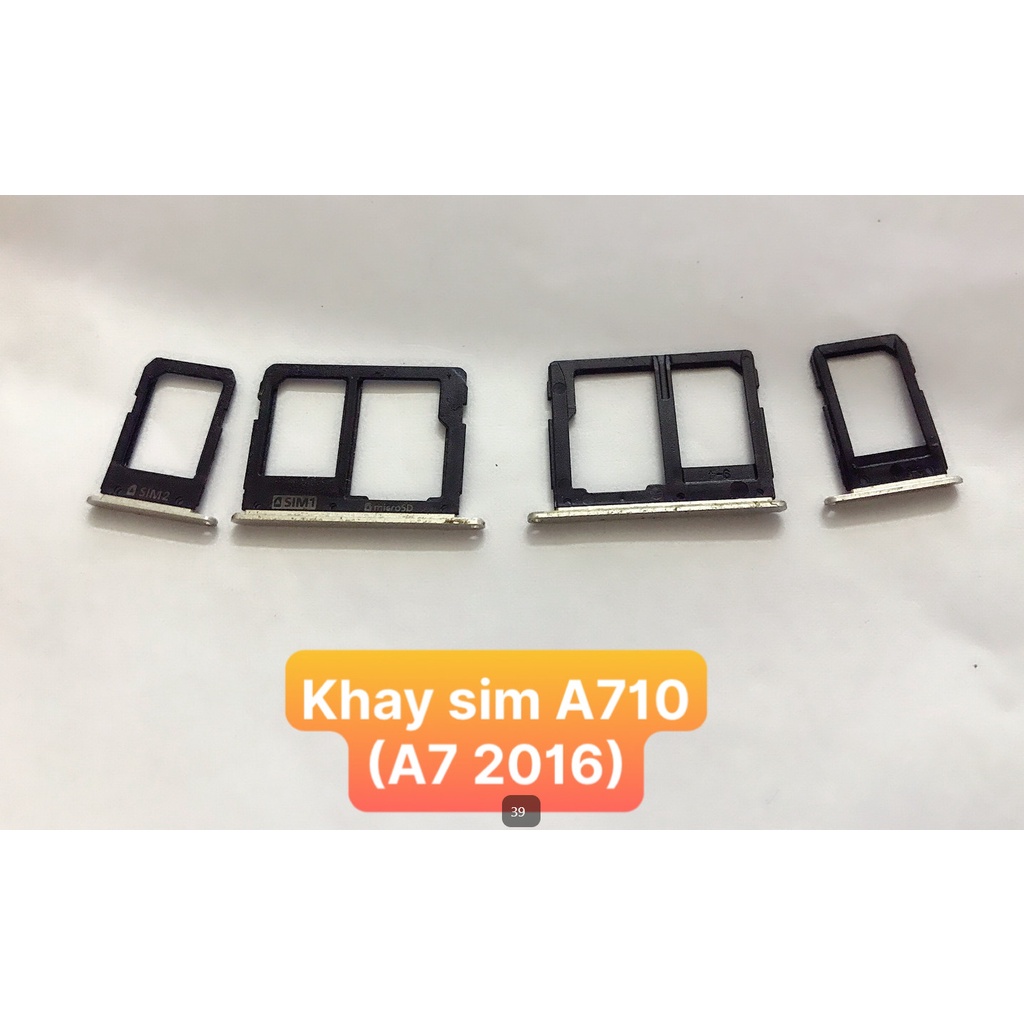 Bộ Khay sim A710 A7 2016 Samsung (zin bóc máy) | Shopee Việt Nam