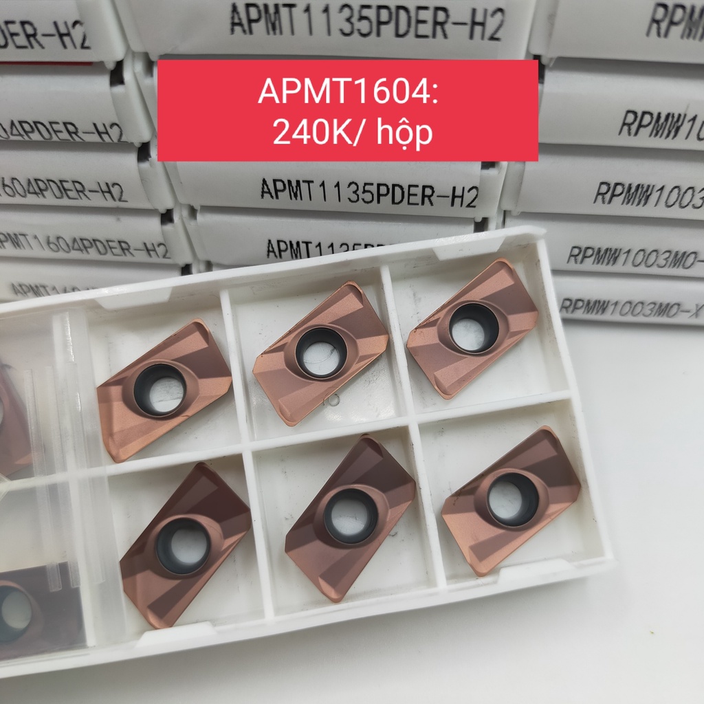 Mảnh chip phay APMT1604-H2, phay gang thép | Shopee Việt Nam