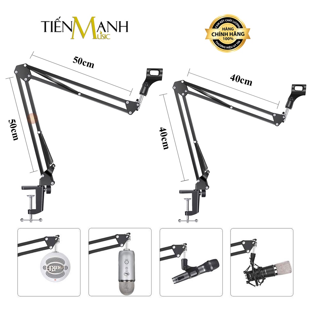 Chân Micro Kẹp Bàn Thu Âm LiveStream Arm NB35, NB39, RP8 - Giá Đỡ Đế ...