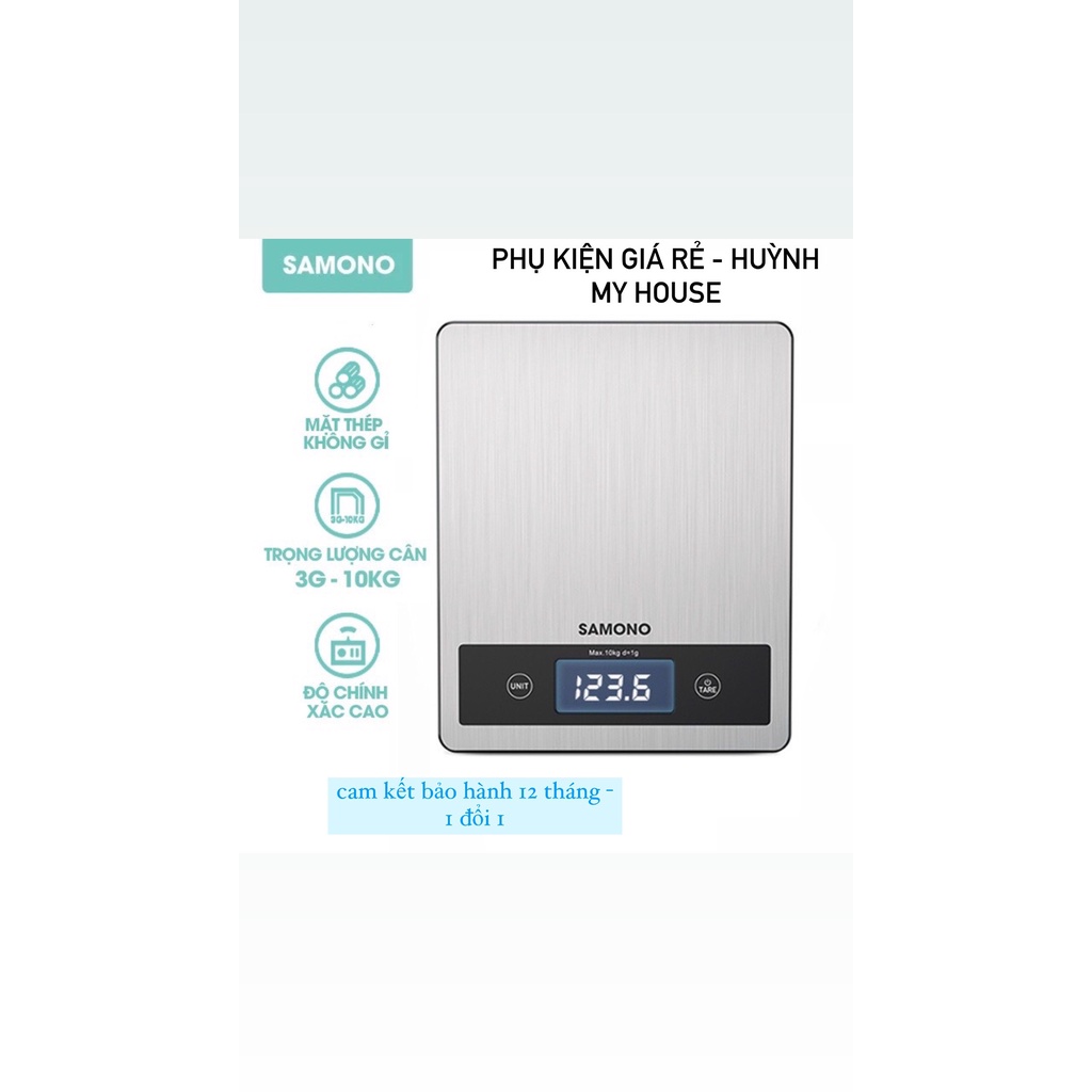 Cân tiểu ly điện tử mini SAMONO SW-KS03 dùng cho nhà bếp độ chính xác ...
