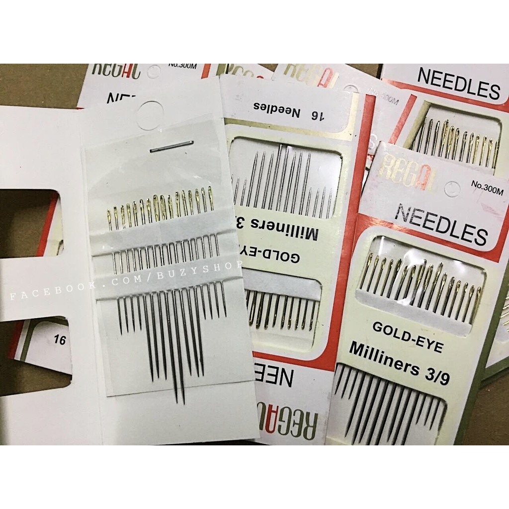 bộ 16 kim may tay, kim khâu thủ công, vải nỉ nguyên liệu thủ công, phụ ...