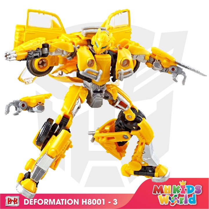 Đồ chơi mô hình BMB H6001-3 Yellow Bug lắp ráp chuyển đổi mô hình ...