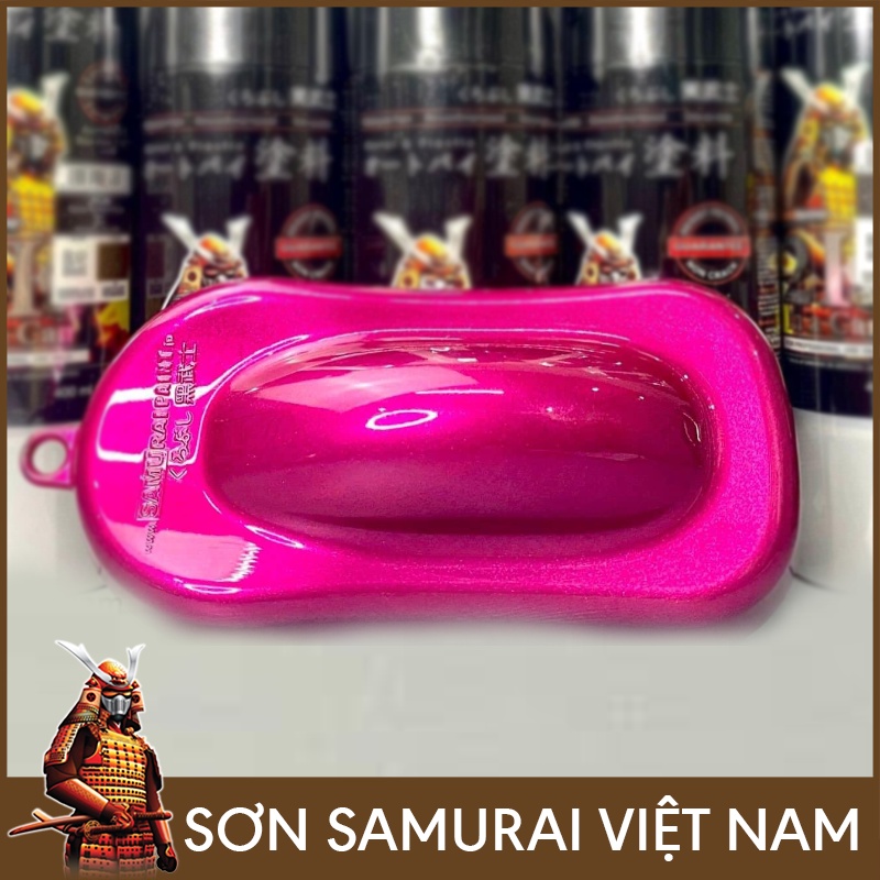 Chai sơn samurai màu hồng Candy CD022 - Sơn xịt samurai màu hồng Candy ...