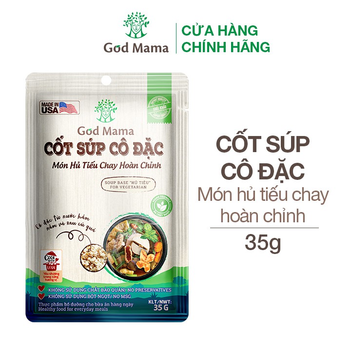 Cốt súp cô đặc – Món hủ tiếu chay hoàn chỉnh God Mama 35g | Shopee Việt Nam