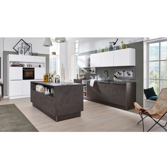 KITCHEN, Tủ bếp công nghiệp hiện đại có đảo bếp KIT_006, kệ bếp Scandi ...