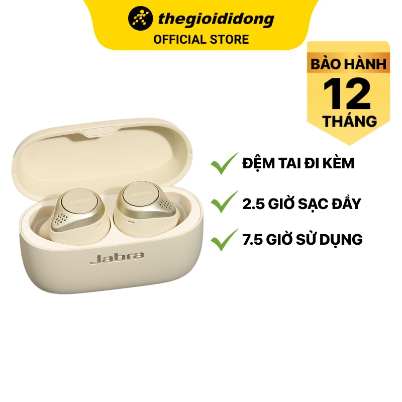 Tai nghe Bluetooth TWS nhét tai Jabra Elite 75t Gold Chống nước IP55 - Chính hãng BH 12 tháng ...