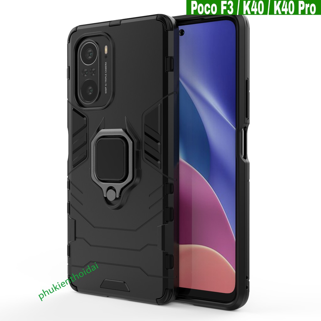 Ốp lưng Redmi K40 / K40 Pro / Poco F3 dùng chung chống sốc Iron Man ...
