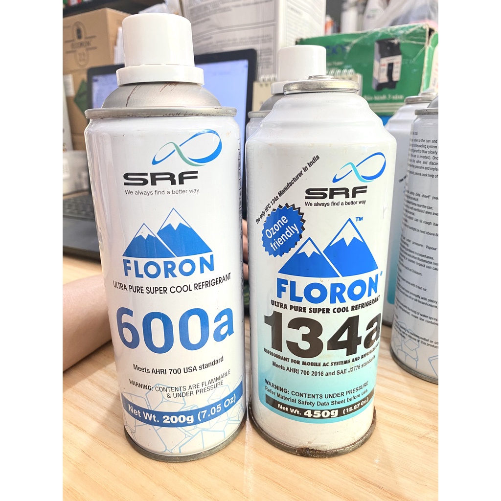 Gas lạnh Floron R134a R600a Ấn Độ / Gas lạnh mini Floron | Shopee Việt Nam