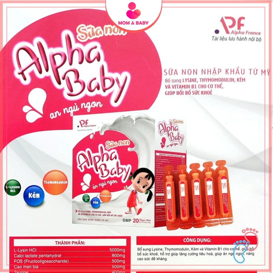 [CHÍNH HÃNG] Sữa Non Alpha Baby Ăn Ngủ Ngon | Shopee Việt Nam