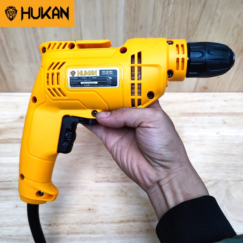 Máy khoan điện 10 ly HUKAN HK-ID550 lõi đồng có đảo chiều, điều chỉnh tốc độ | Shopee Việt Nam
