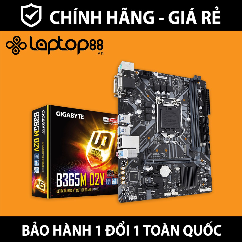 Mainboard Gigabyte B365M-D2V (Intel B365, Socket 1151, m-ATX, 2 khe RAM DDR4) - Hàng chính hãng ...