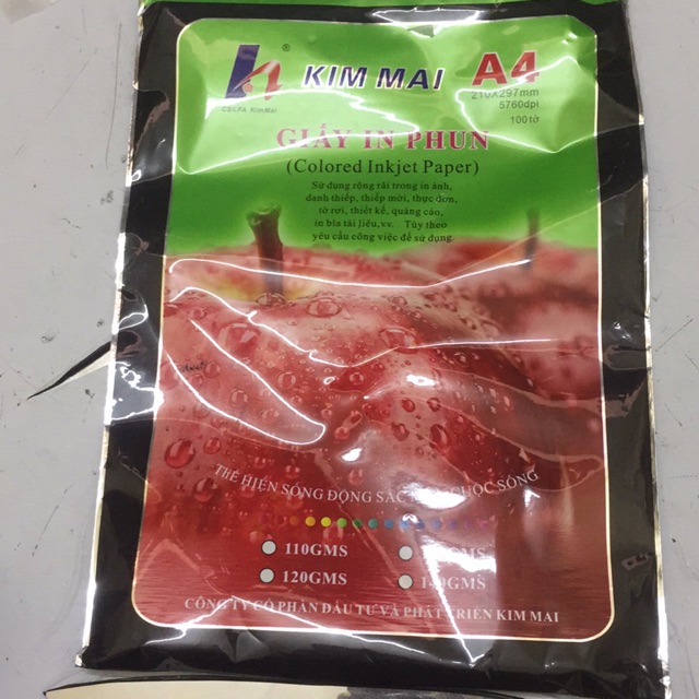 Giấy in ảnh a4 bóng 1 mặt 135g 60k/1 tập/100 tờ | Shopee Việt Nam