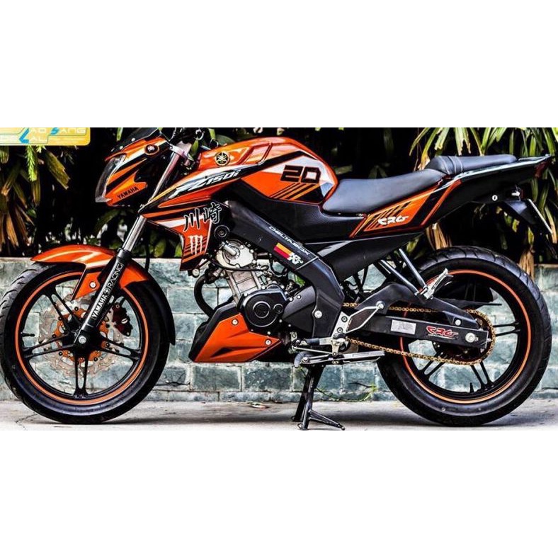 Tem Trùm FZ 150 cam đen 20,Team Decal FZ 150i cam đen 20 | Shopee Việt Nam