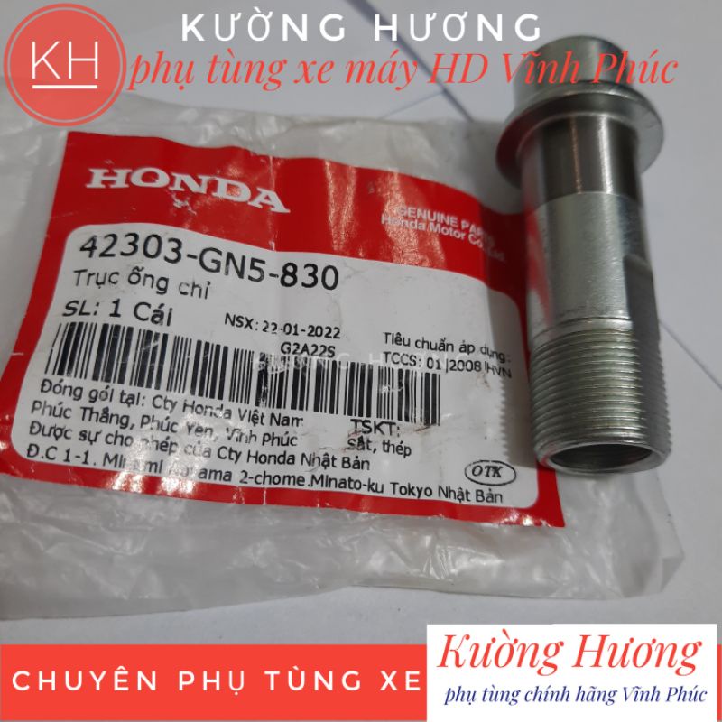 Trục ống chỉ (Mã:42303-GN5-830) Ốc củ nhông xe máy dream wave Furure và ...