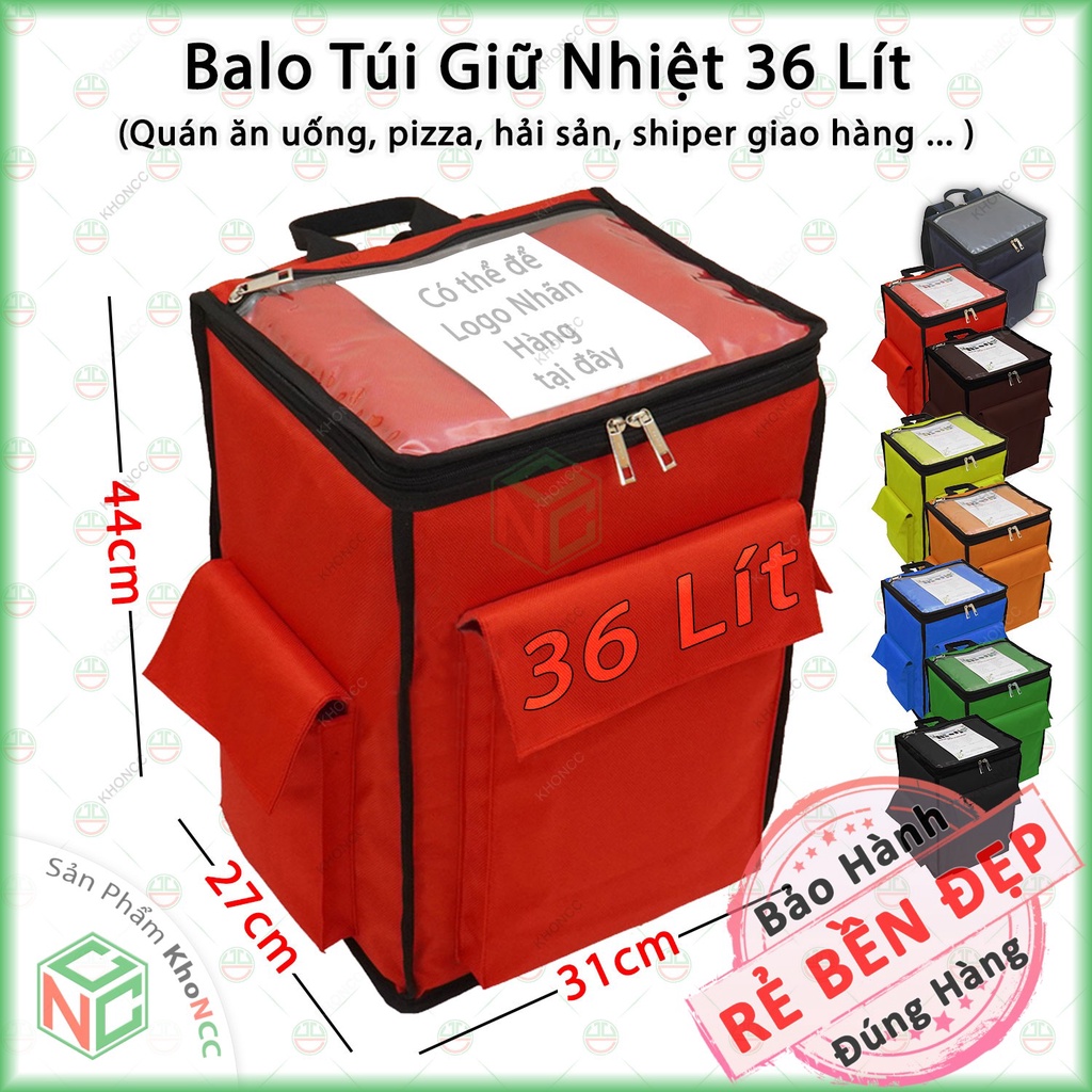 [KhoNCC] Balo Bao Túi Giữ Nhiệt Đa Năng 36 Lít - Chuyên Dùng Cho Quán Ăn Uống, Shiper Giao Hàng ...