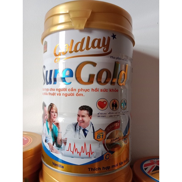SỮA phục hồi sức khỏe SURE GOLD GOLDLAY 900g GIÚP NGƯỜI GIÀ PHỤC HỒI ...
