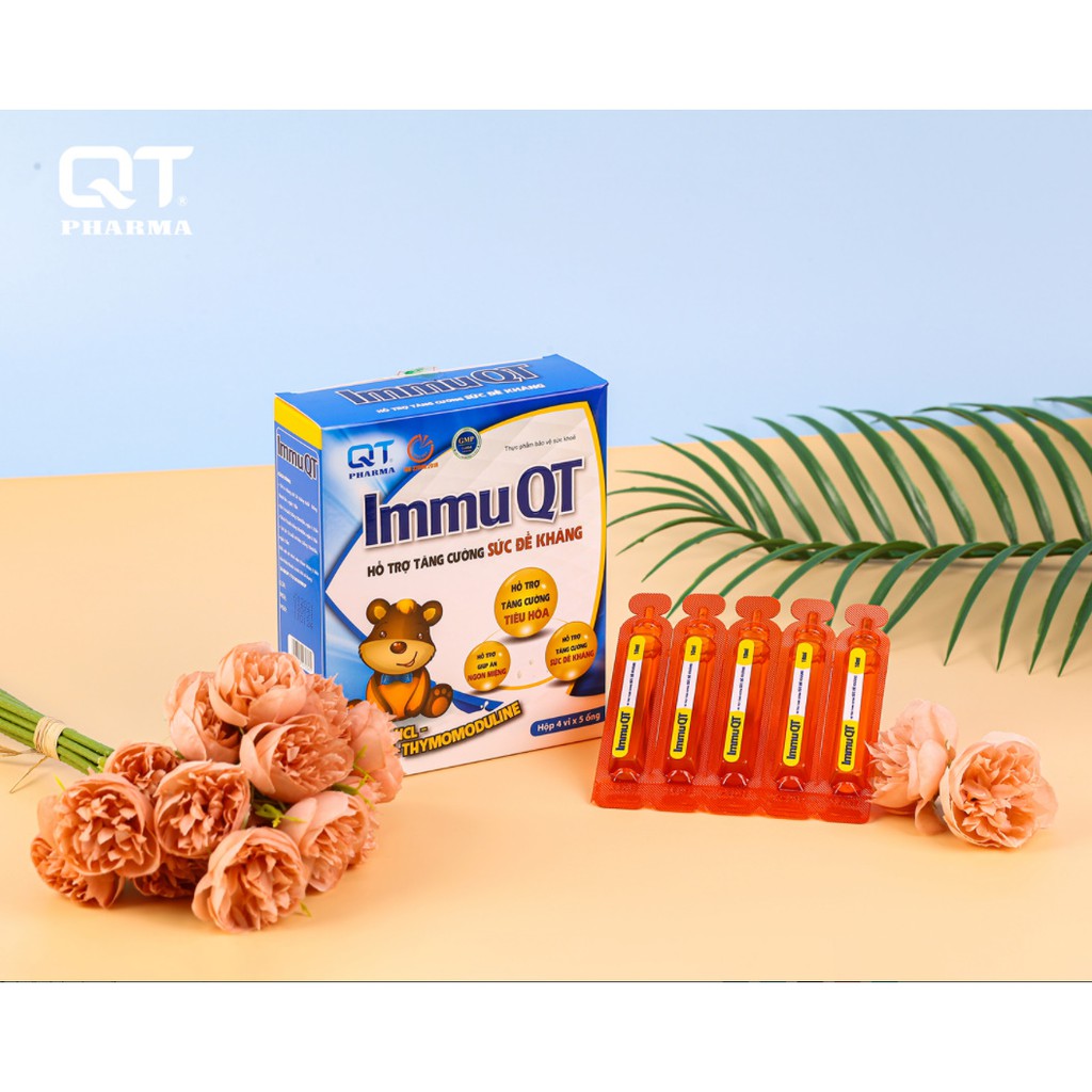 Immu QT Pharma Việt Nam hộp 20 ống x 10ml giúp tăng sức đề kháng cho cơ ...
