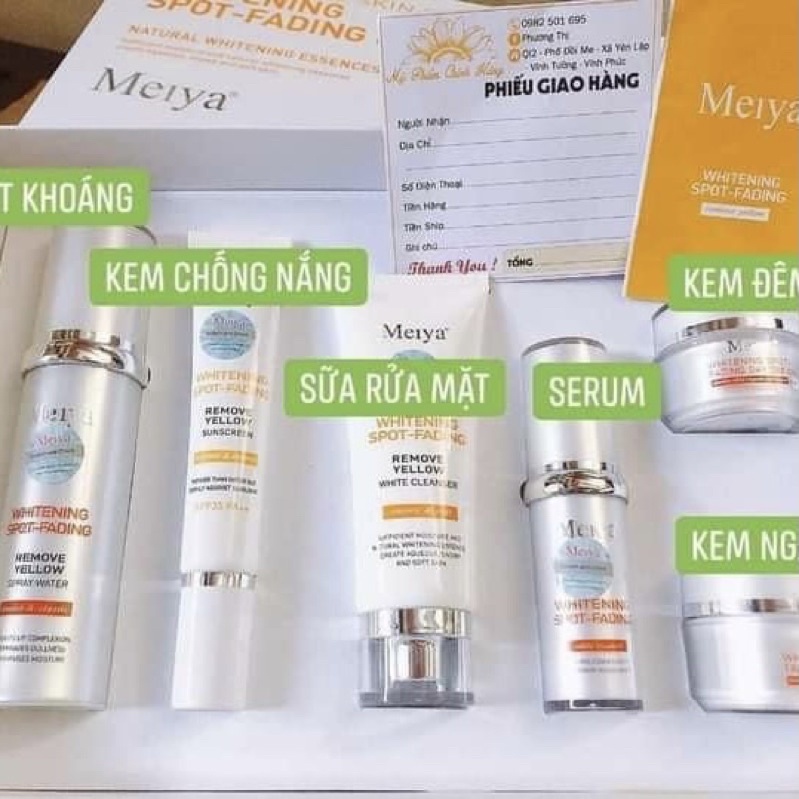 [Chính Hãng] Bộ mỹ phẩm Meiya cam 6 món nhật bản,mờ nám,trắng da,chống ...
