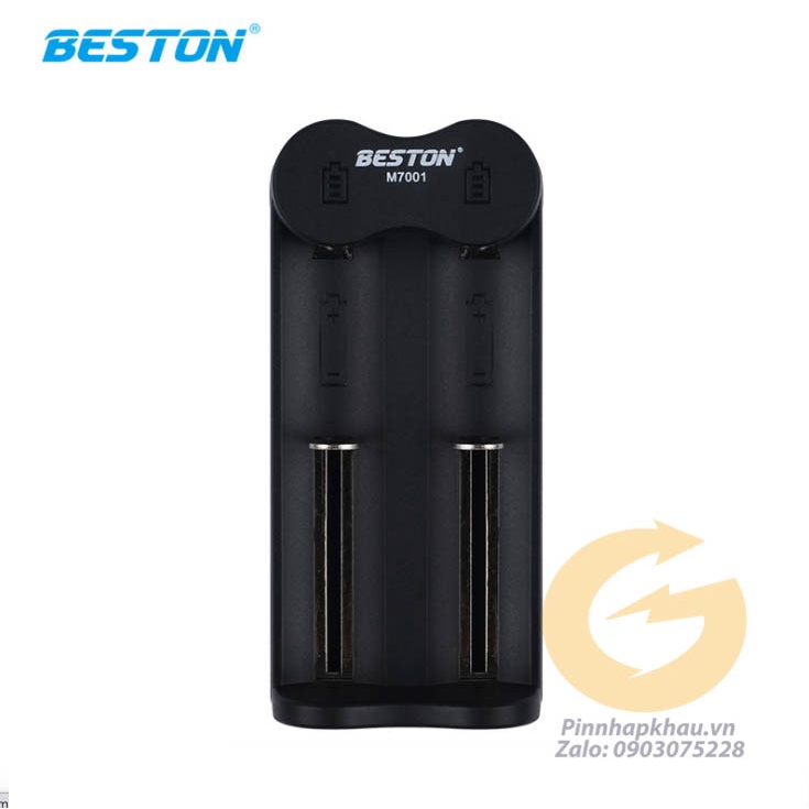 [S1] Sạc 2 cell pin cao cấp 18650, 21700, 26650 Beston Chính hãng điện ...
