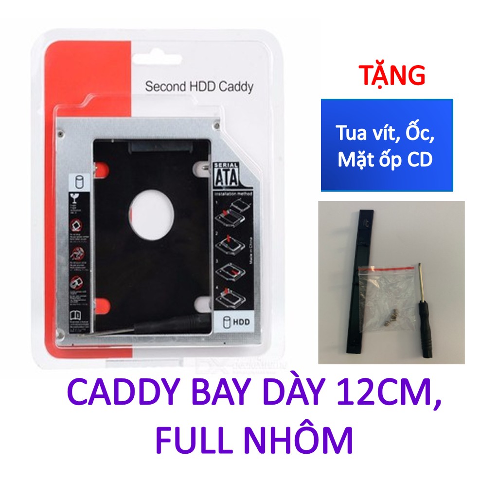 ⚡ Caddy bay SSD SATA 3 9.5mm /12.7mm - Khay ổ cứng thay vị trí ổ DVD ...