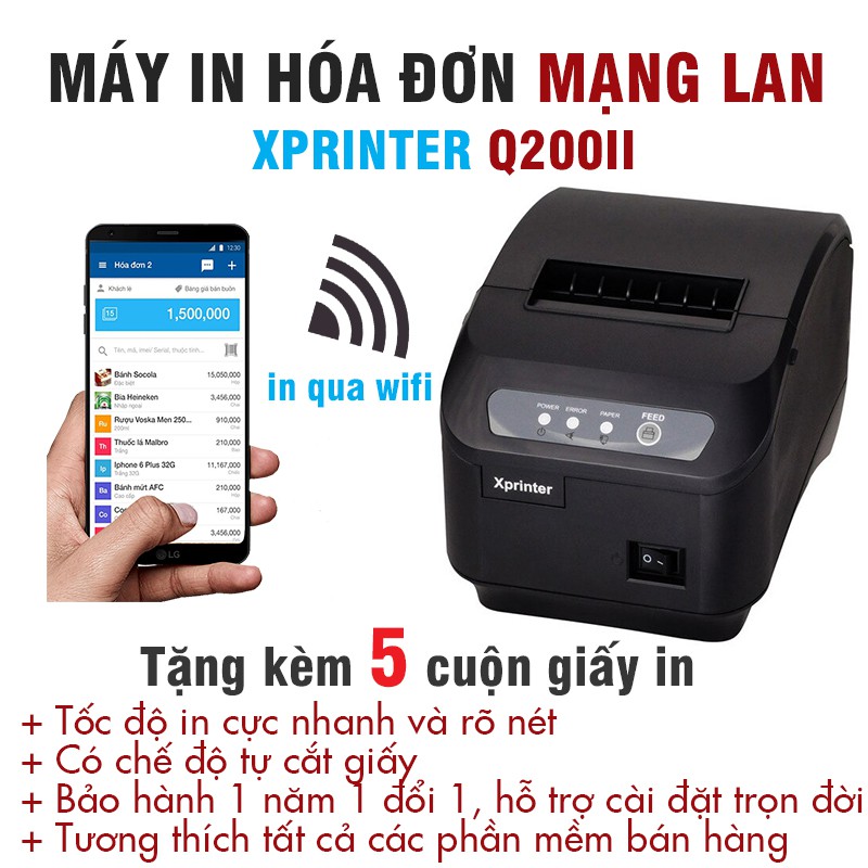 Máy in bill Xprinter XP-Q200ii | Shopee Việt Nam