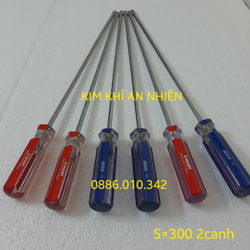 Tua vít dài 5x300mm, 6x300mm có từ tính bằng thép Crv chính hãng CMART ...